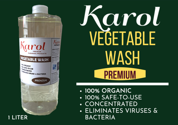 KAROL Vegetable Wash 1 Liter (100% Organic, Food-safe, Fruit ...