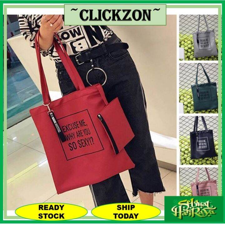 CLICKZON Malaysia - 2 In 1 Excuse Bag Shoulder Women Handbag Tote Bag ...