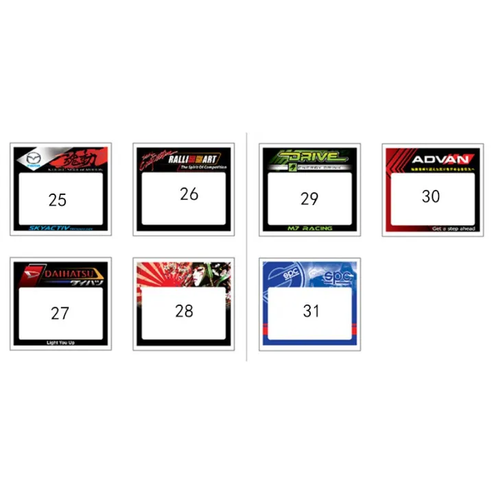 (25-31) Digital Print Road Tax Sticker With PVC Card | Lazada