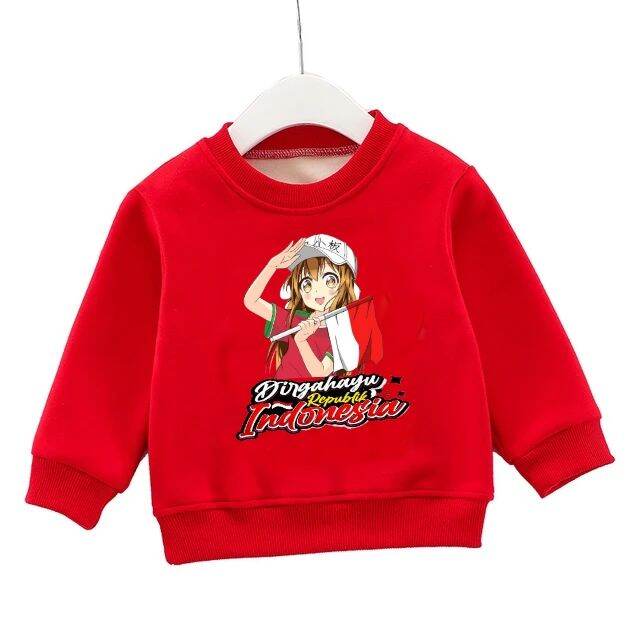 Crewneck Anak Anime HUT RI Crewneck Anak Perempuan Kemerdekaan ...