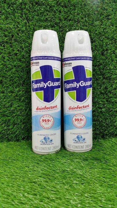 FAMILYGUARD DISINFECTANT SPRAY MOUNTAIN AIR 280ML FAMILY GUARD TWINPACK ...