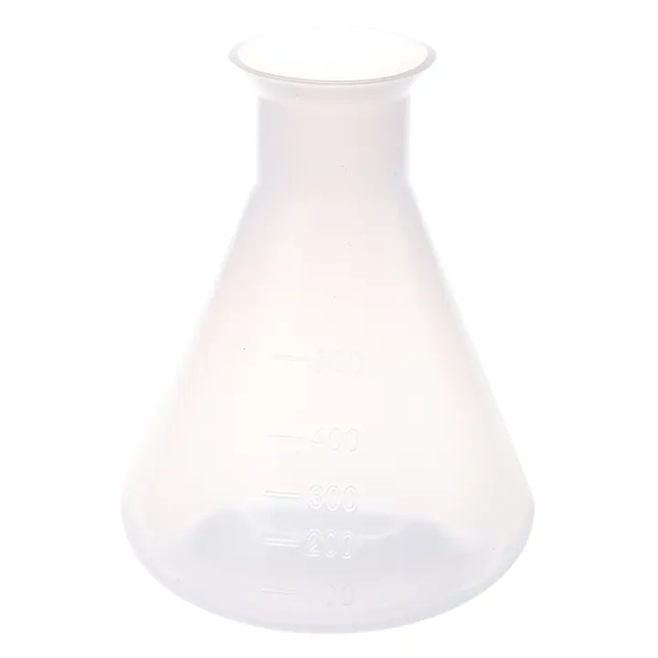 500ml Clear Plastic Laboratory Chemical Conical Flask Storage Bottle ...