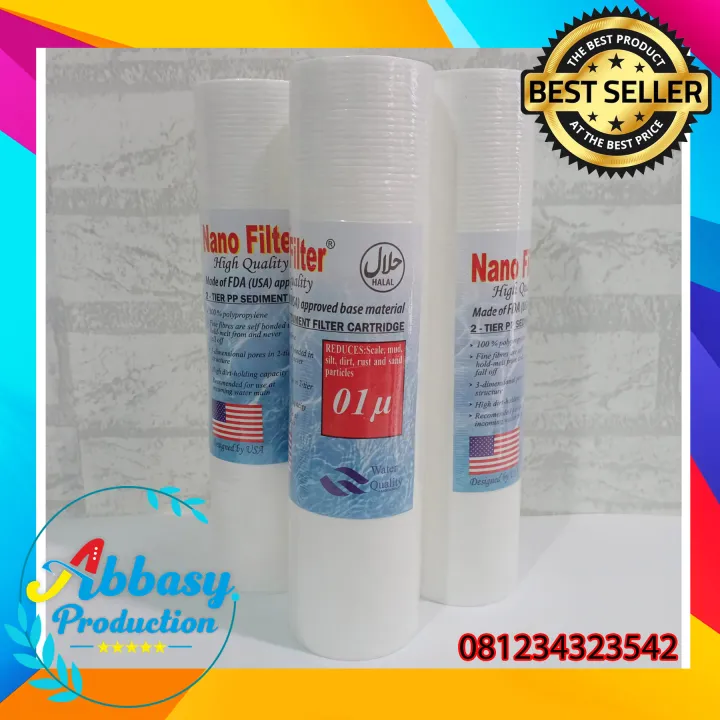 CUCI GUDANG SPON SARINGAN AIR 01 MICRON / SEDIMEN FILTER AIR NANO ...