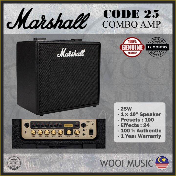 Marshall CODE25 Guitar Combo Amplifier - 25W | Lazada