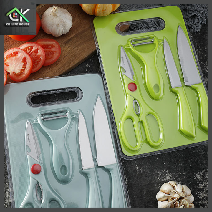 (🇲🇾READY STOCK) 5in1 Knife Set Tool Kitchen / Fruit Vegetable Cutter ...