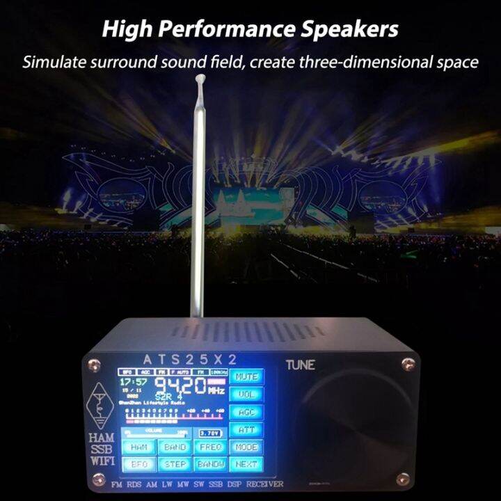 ATS-25X2 FM RDS APP Network WIFI Radio 2.4 Inch Touch Screen 108MHz ...