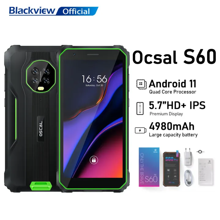 Blackview New Ocsal S60 Rugged Smartphone Android 11 IP68 Waterproof ...