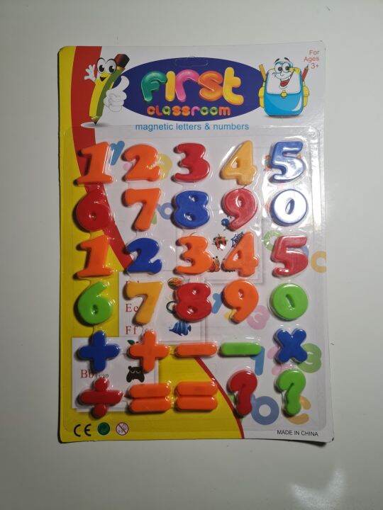 ชุด ตัวเลข และ อักษร แม่เหล็ก ตรา First Classroom (Magnetic Letters ...