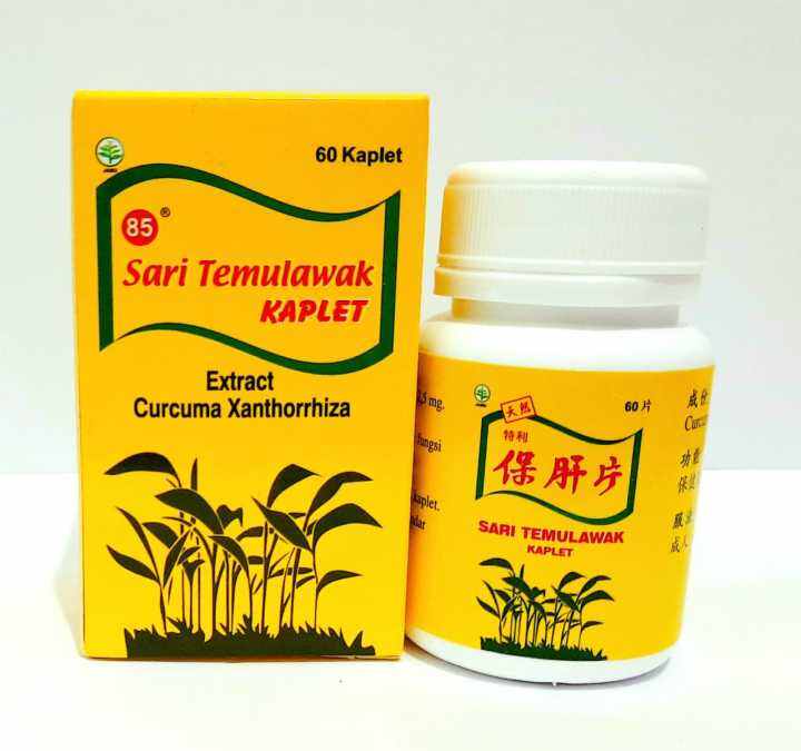 SARI TEMULAWAK KAPLET - obat liver - hepatitis - penyakit kuning ...