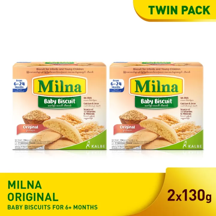 Milna Baby Biscuit Twin Pack Original 2x 130g | Lazada PH
