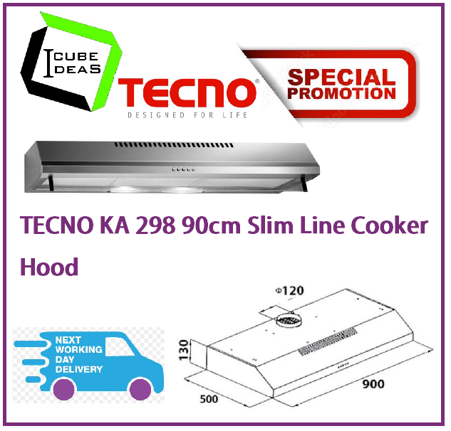 TECNO KA 298 90cm Slim Line Cooker Hood / FREE EXPRESS DELIVERY ...