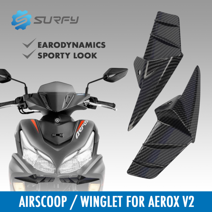Aerox v2 Airscoop Winglet Carbon Fiber From Thailand | Lazada PH