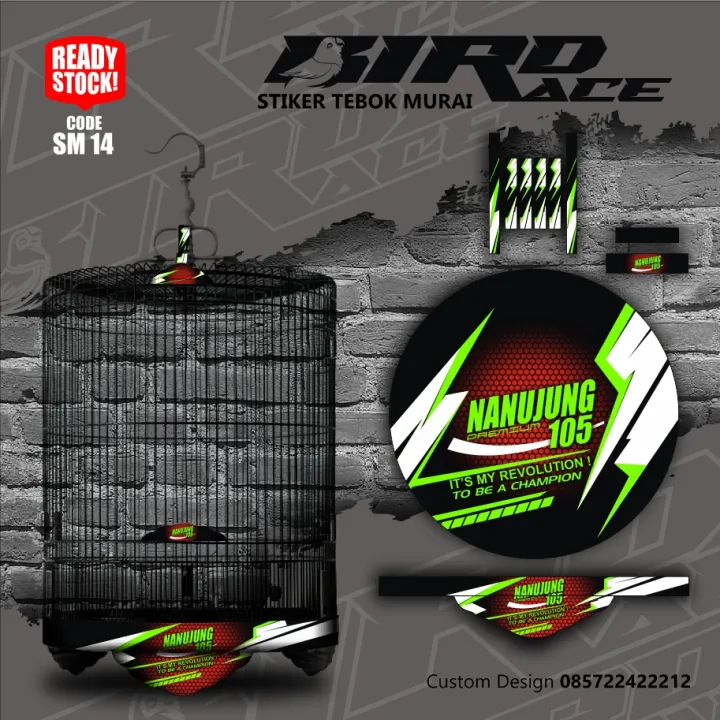 STICKER DECAL TEBOK MURAI BATU STIKER SANGKAR MURAI SM14 | Lazada Indonesia