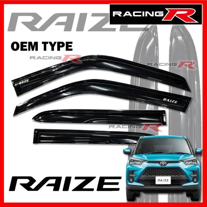 Toyota Raize 2022 to 2023 OEM / INJECTION Window Door Visor Black ...