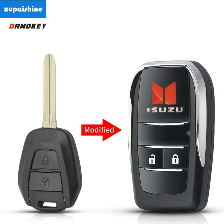 【XPS】Isuzu dmax mux 2 buttons modified flip key shell replacement cover ...