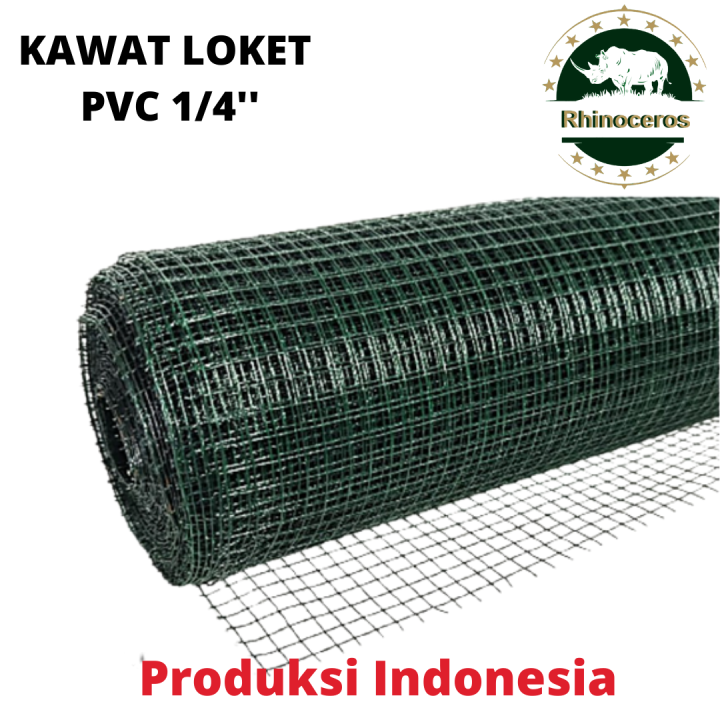 Kawat Ayam Loket PVC Kawat Hijau Kawat Ayakan Ram Kawat Kandang 1/4Inc ...