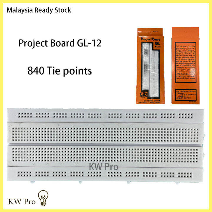 Project Board GL-12 Solderless Breadboard Electronic Circuit 1PCS | Lazada