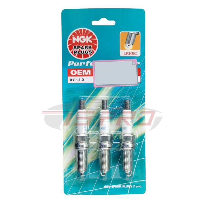 NGK LKR6C Spark Plug (Price for 1 set=3pcs) - Perodua Axia Bezza 1.0 ...