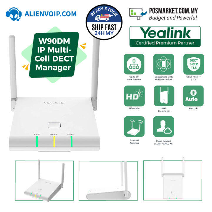 Yealink W90DM IP Multi-Cell DECT Manager | Lazada