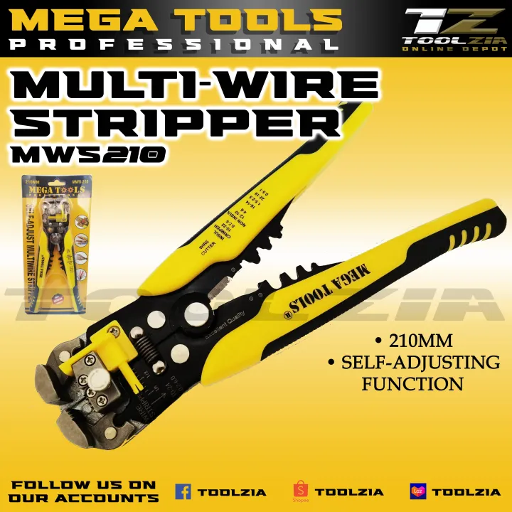 MEGA Multi Wire Stripper (MWS210) 210mm/self adusting function | Lazada PH