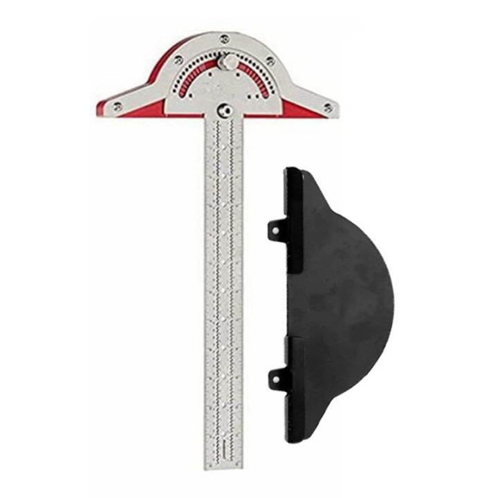 T-Type Woodworkers Edge Ruler Protractor Woodworking Ruler Angle ...