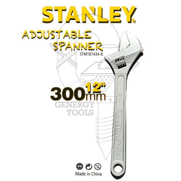 GENERGY TOOLS] STANLEY ADJUSTABLE SPANNER STMT87434-8 | Lazada