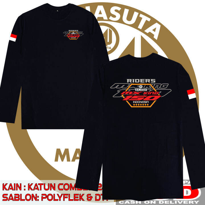 KAOS YAMAHA MX KING RIDER INDONESIA BAHAN KATUN COMBED 24S TEBAL SABLON DTF | Lazada Indonesia