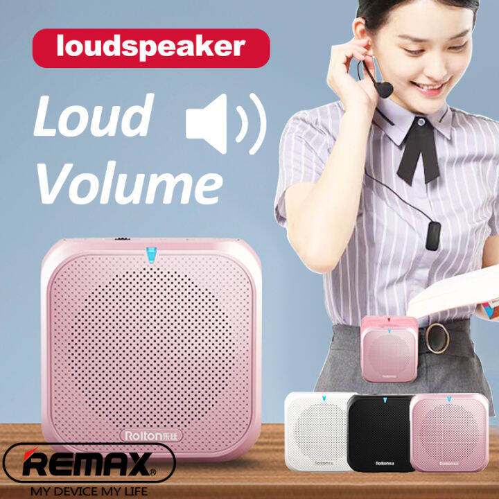 Mini Portable Voice Amplifier Megaphone Booster With Wired Microphone ...