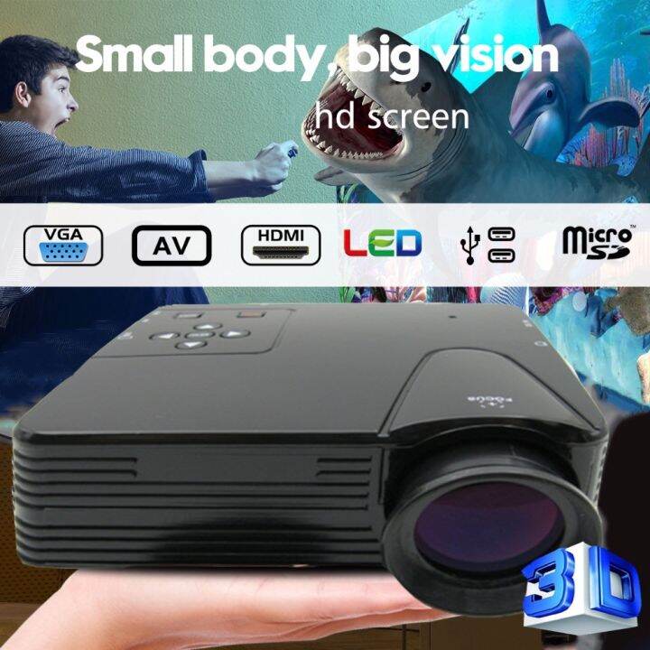 NEW Projector UC28C Projector Home LED Mini Micro Computer HD Projector ...