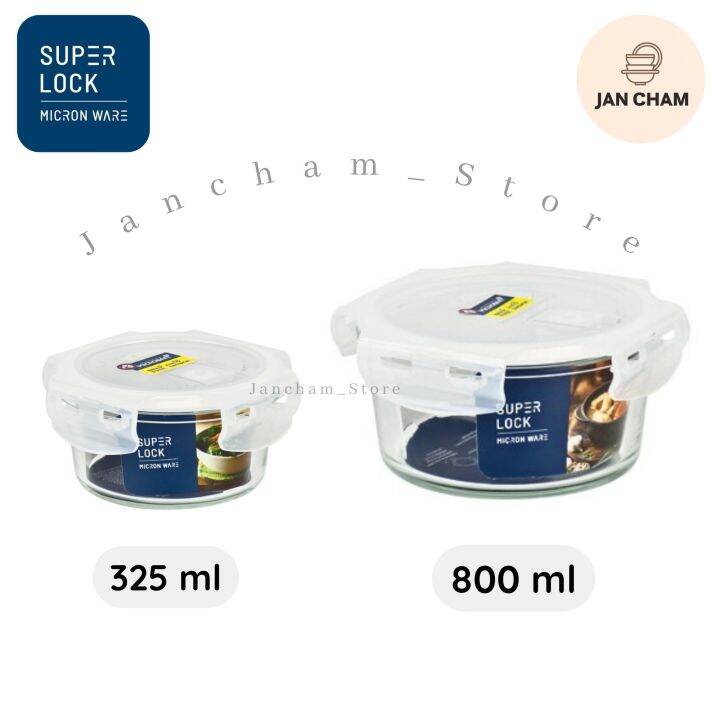 Superlock กล่องข้าว กล่องแก้ว กล่องใส่อาหาร กล่องถนอมอาหาร แบบแก้ว ...