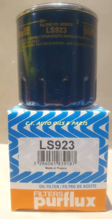 ไส้กรองน้ำมันเครื่อง purflux LS923 PEUGEOT 306,307,406,407,607 ...