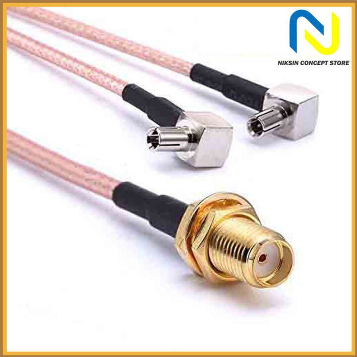 SMA FEMALE TO Y TYPE TS9 MALE / SMA FEMALE TO TS9 MALE | Lazada