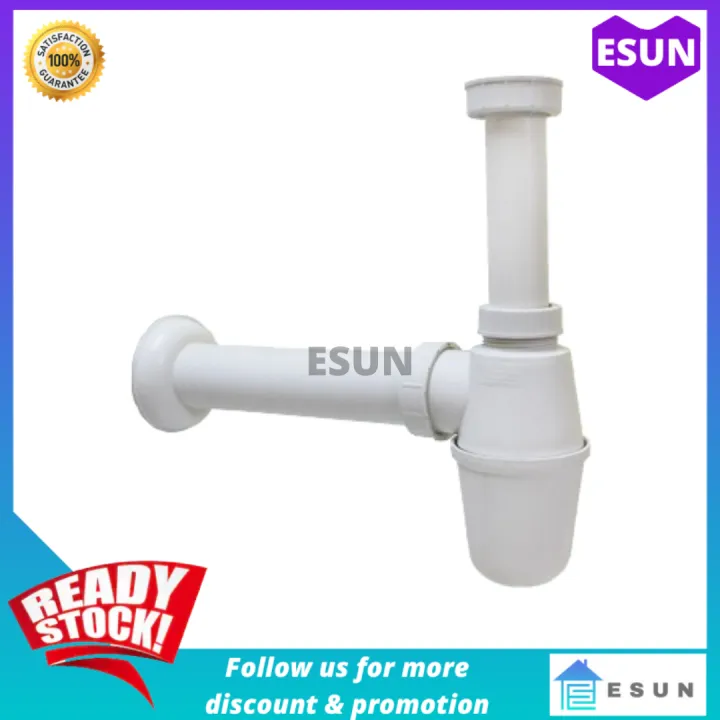 Techplas PVC Plastic Bottle Trap For Sink Wash Basin, Bathroom Sink ...