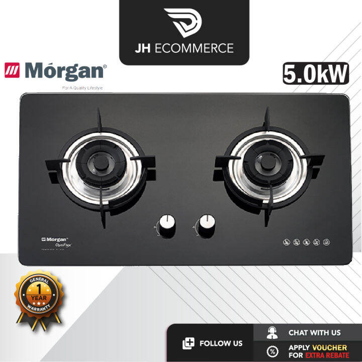 Morgan 5.0kW 2 Burner Built-In Gas Stove MBH-SD625 OPTIFLEX With Safety ...