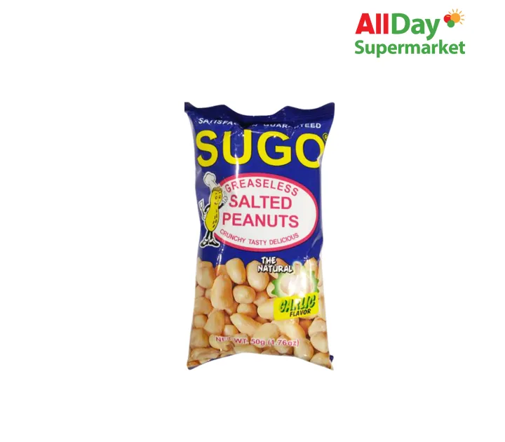 Sugo Salted Peanuts Garlic Flavor 50G | Lazada PH
