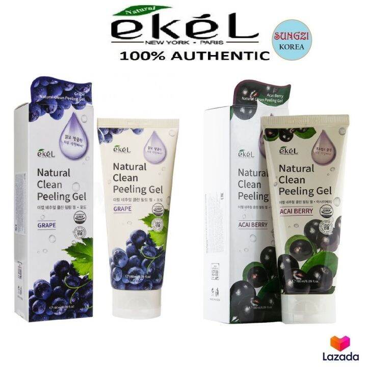 Ekel Natural Clean Peeling Gel 180ml Set of 2 (2024) Korean Cosmetics ...