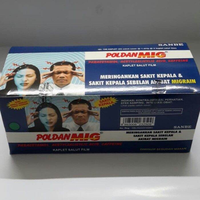 OBAT WARUNG POLDANMIG PER BOX ISI 25 STRIP PER STRIP ISI 4 TABLET ...