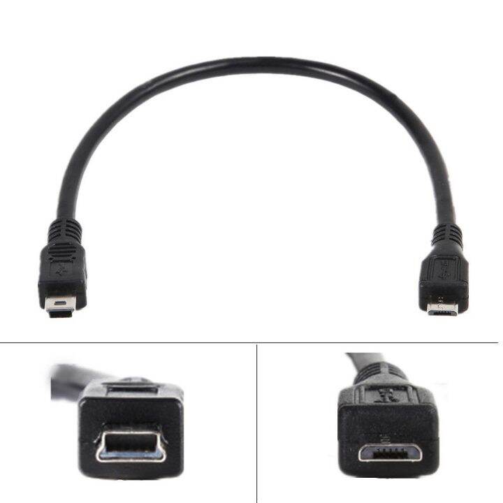 4 quot; 10cm Micro USB Type B male to mini USB Type B male Host OTG ...