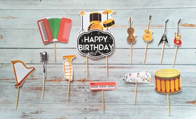 satu set cake topper toper hiasan kue ulang tahun hiasan nasi tumpeng ...