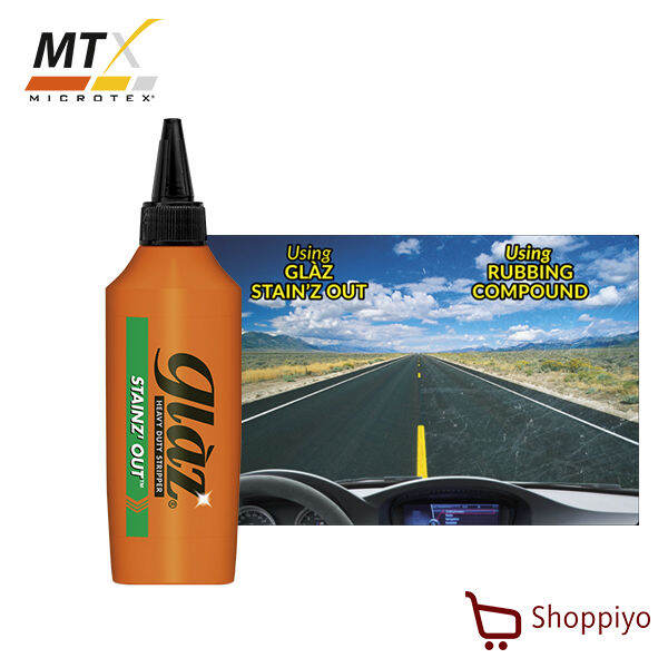 Microtex MTX Glass Care Heavy Duty Stain Stripper Glaz Stainz Out 70ml ...