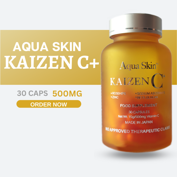 Aqua Skin Kaizen C+ 10 in 1 Vitamin C with Rosehip Zinc Sodium (30 caps ...