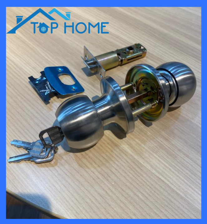 Door Lock Knob Set Tombol Pintu Circular Cylinder High Quality ...