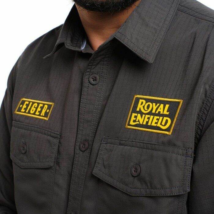 EIGER EXRE TIRUVOTTIYUR SHIRT kemeja pdl X royal Enfield n | Lazada ...
