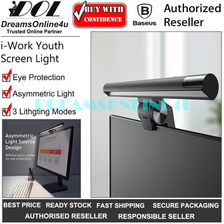Baseus i-Work Eye Protection Hanging PC Laptop LCD LED Monitor Screen ...