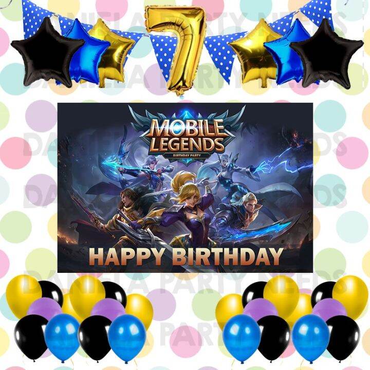NEW ARRIVAL!! Mobile legends theme Birthday Party Decoration Set C ...