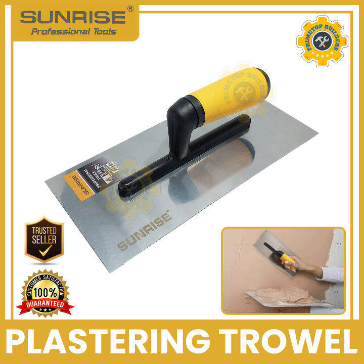 SUNRISE Plastering Trowel / Plaster Knife (RODELANG BAKAL) 11x5" Heavy ...