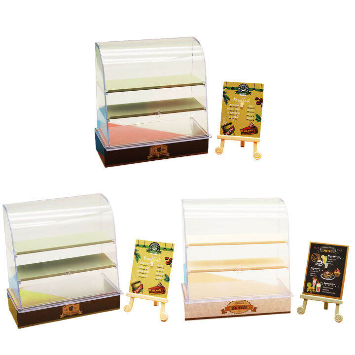 1 Set Mini Cake Counter Realistic Visible Decorative Miniature ...