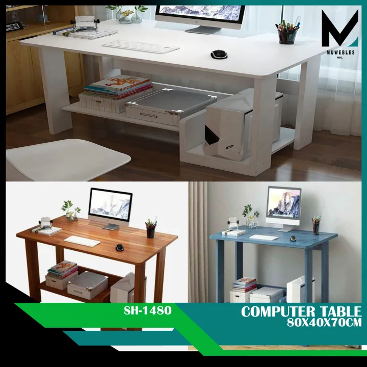 MUWEBLES Desktop Computer Table 80X40X70CM Simple Study Desk Table ...