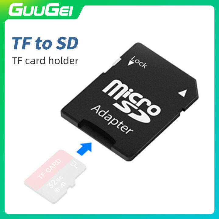 GUUGEI Micro SD Card Adapter TF To SD Card Adapter Converter Card ...