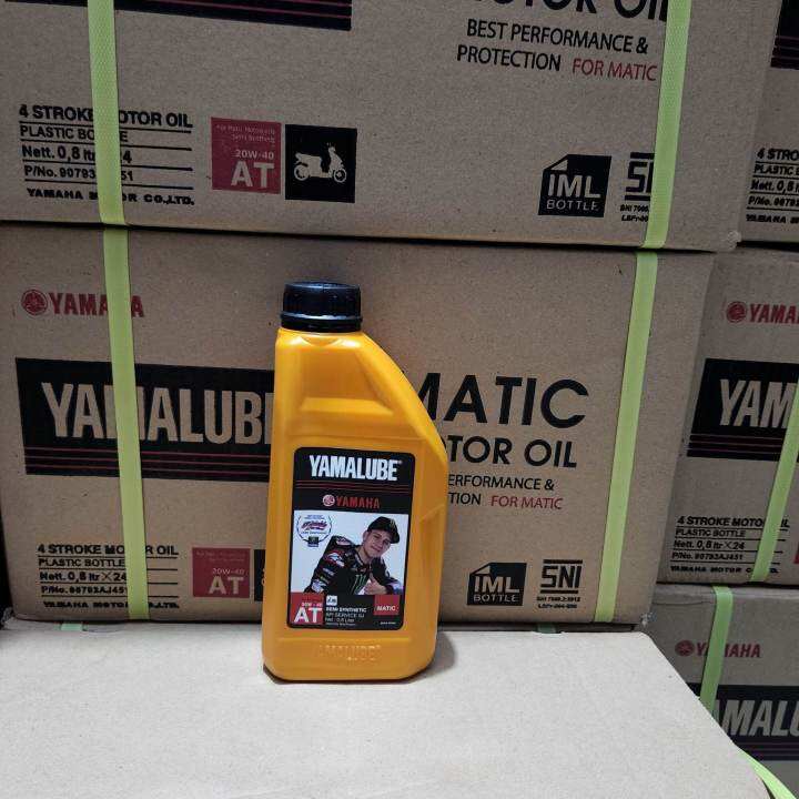 Oli Yamalube Oil Mesin Motor Matic 20W-40 0.8L 800ML 1 dus x 24 botol Perdus | Lazada Indonesia